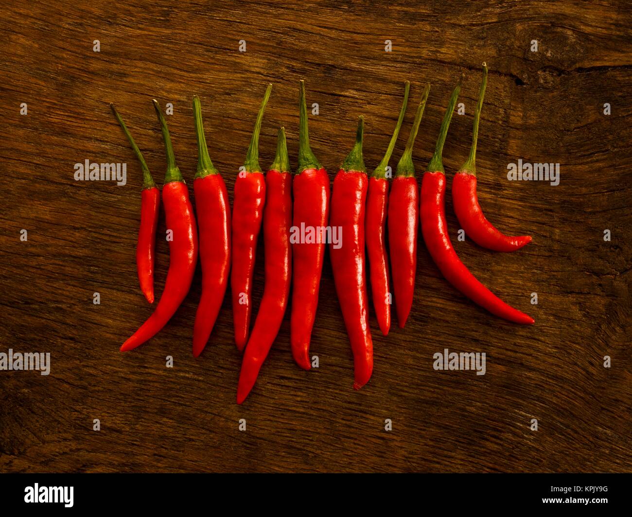Fresh red chillies, studio shot Stock Photo - Alamy