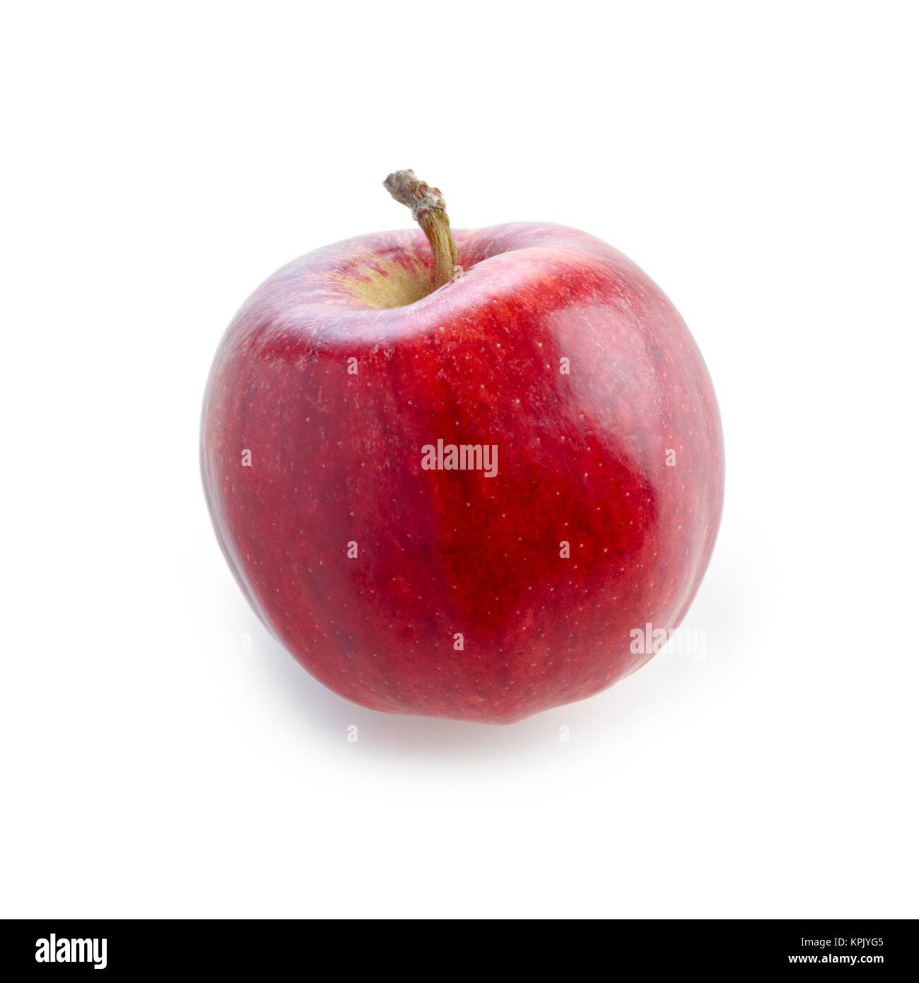 Red apple against a white background Stock Photo - Alamy