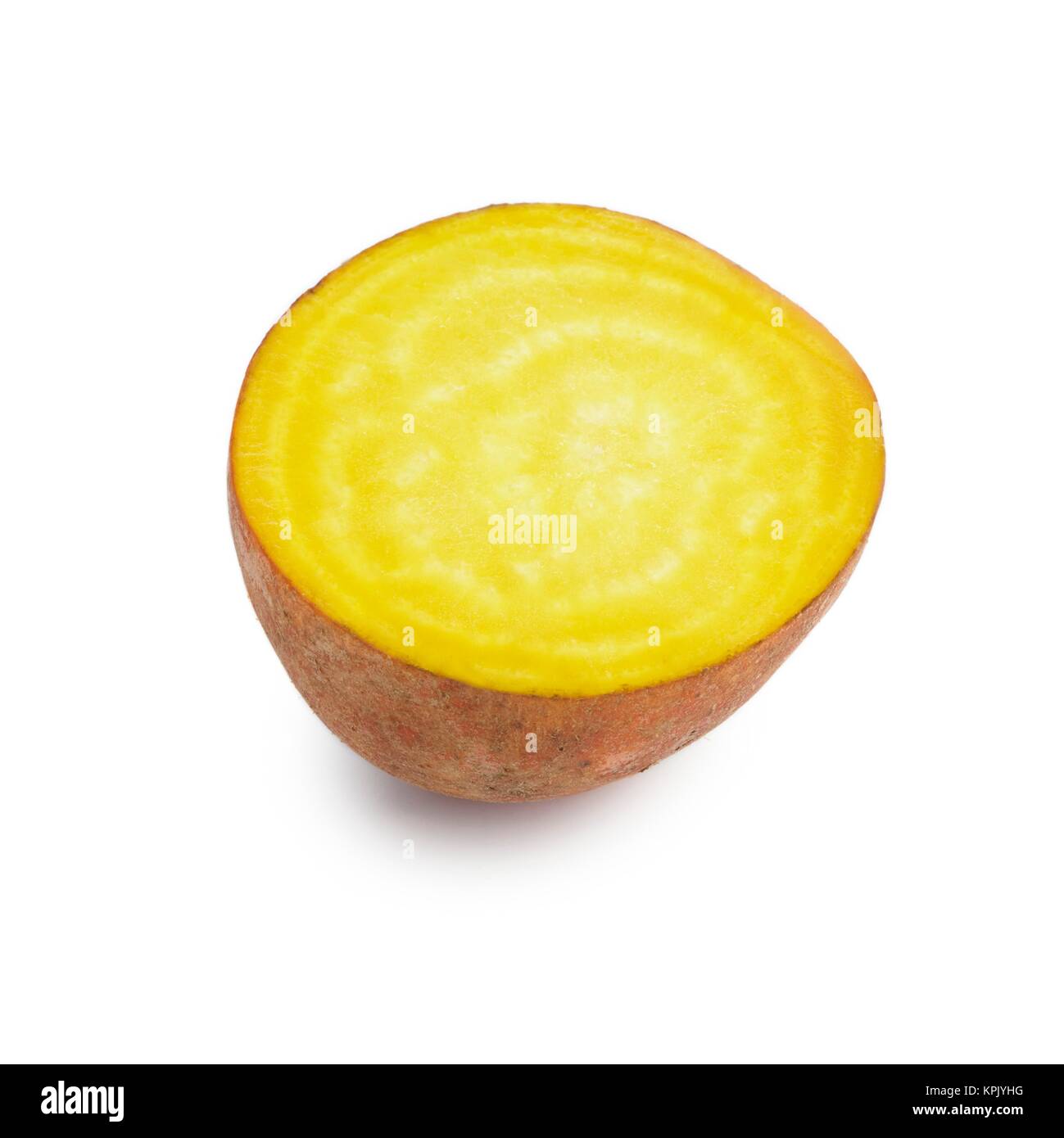 Golden beetroot against a white background Stock Photo - Alamy