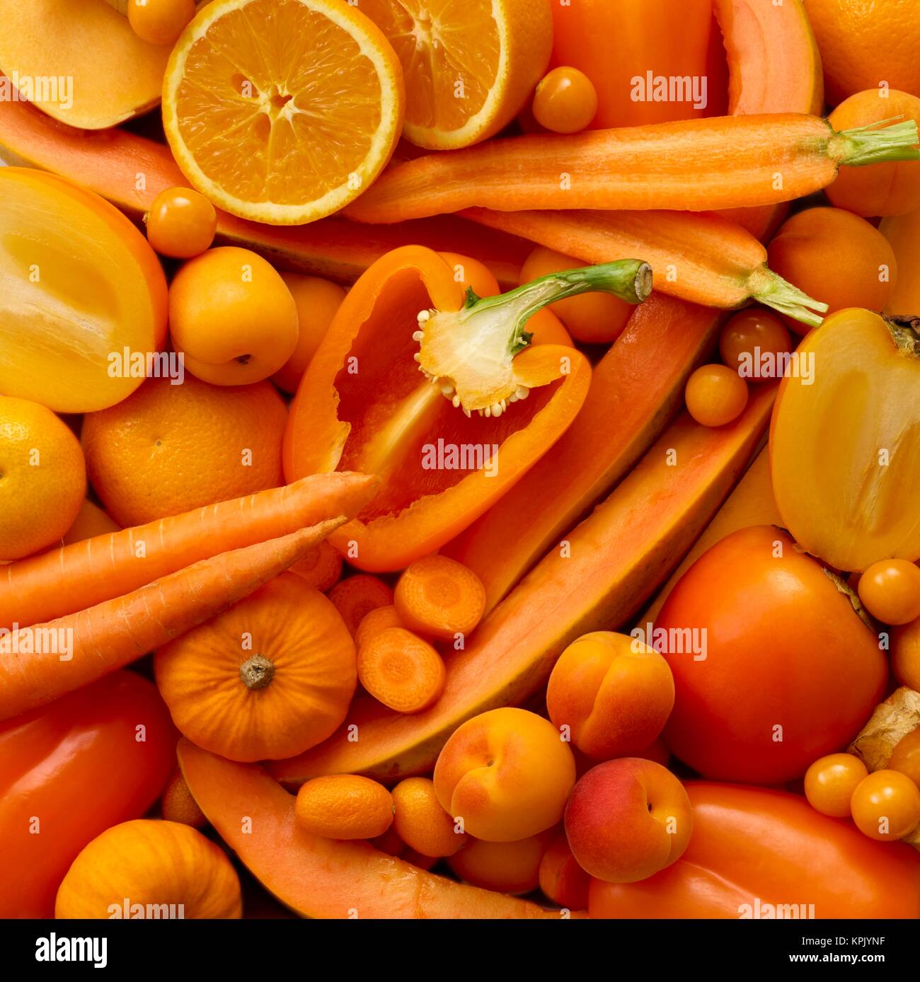 Fresh orange produce, full frame Stock Photo - Alamy