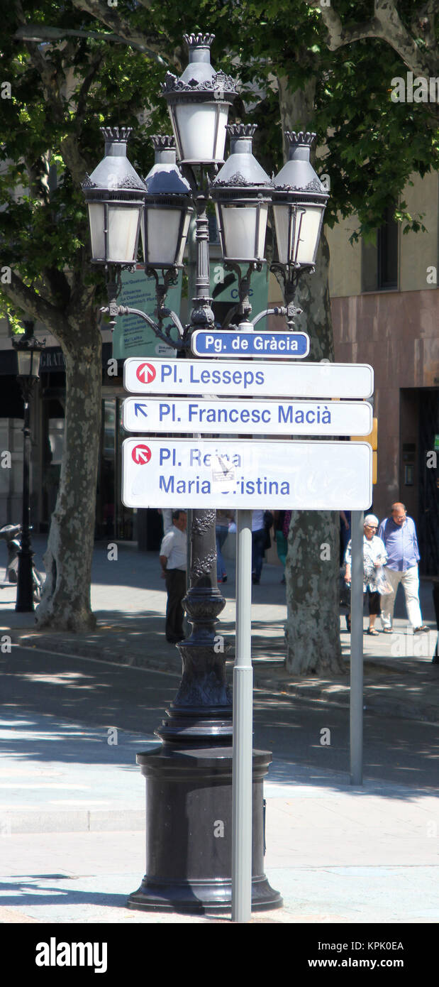 Spain lamp post lamppost hi-res stock photography and images - Alamy
