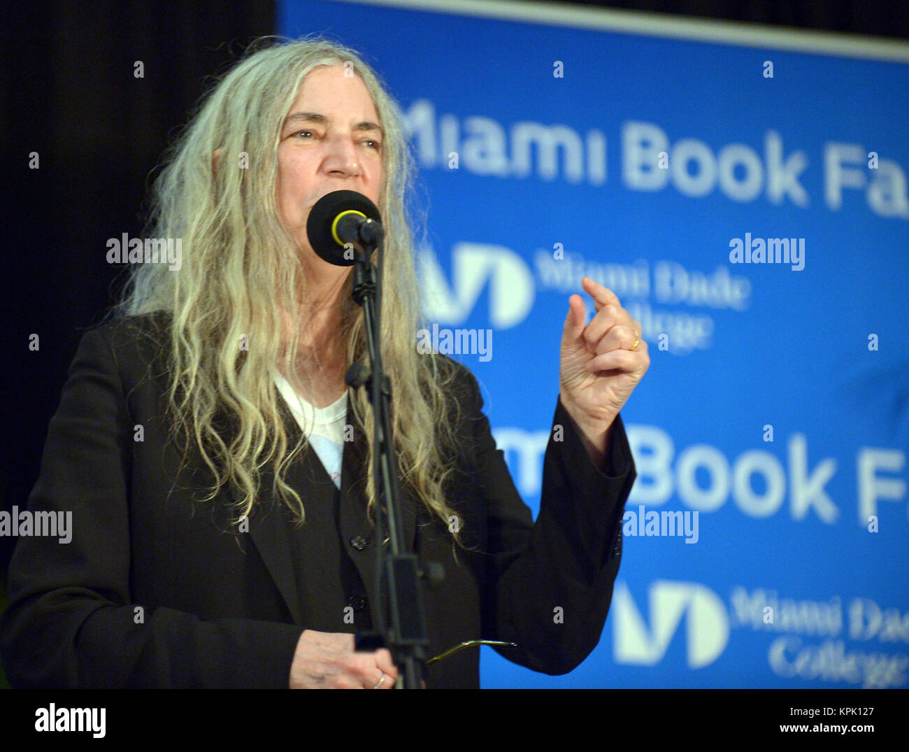 Patti Smith attends The Miami Book Fair at Miami Dade College Wolfson ...