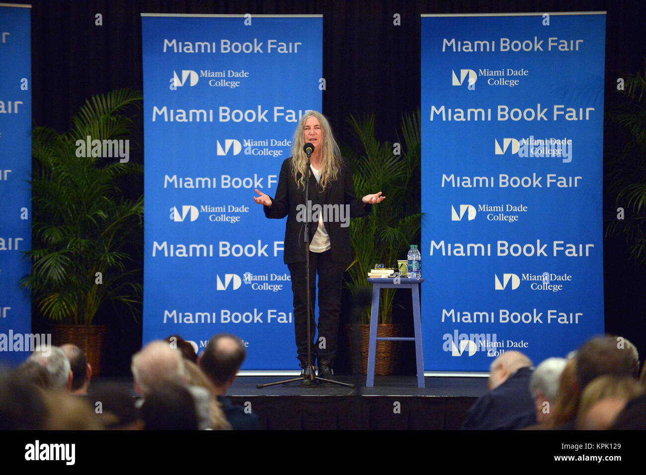 Patti Smith attends The Miami Book Fair at Miami Dade College Wolfson ...