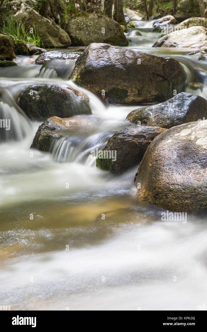 Nature landscape with river flowing waters Stock Photo - Alamy