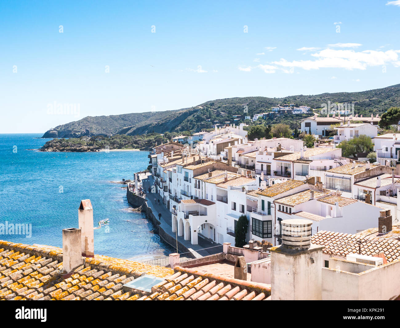 Village of Cadaques in Costa Brava coast, Spain Stock Photo - Alamy