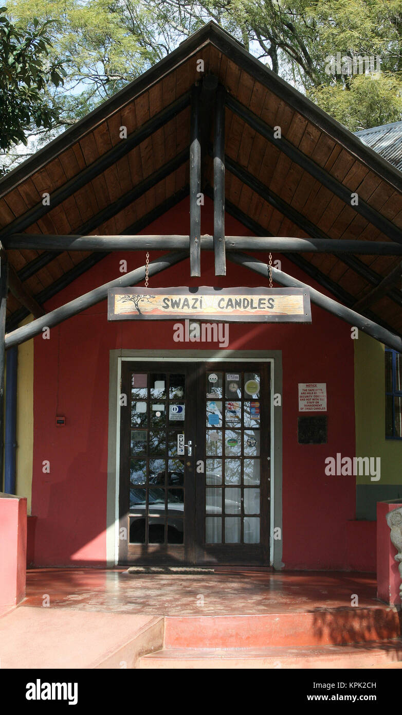 Traditional Swazi candle shop, Kingdom of Swaziland Stock Photo - Alamy