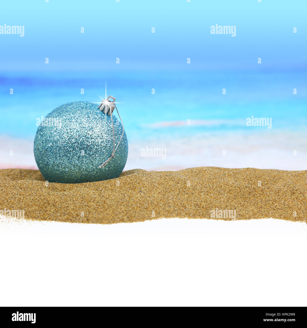 Christmas ball on beach hi-res stock photography and images - Alamy