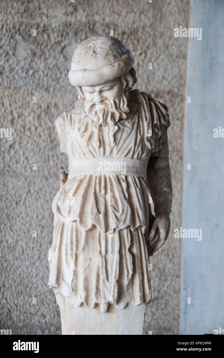 Silenus statue. Greek God of Drunkenness & Wine-Making Stock Photo - Alamy