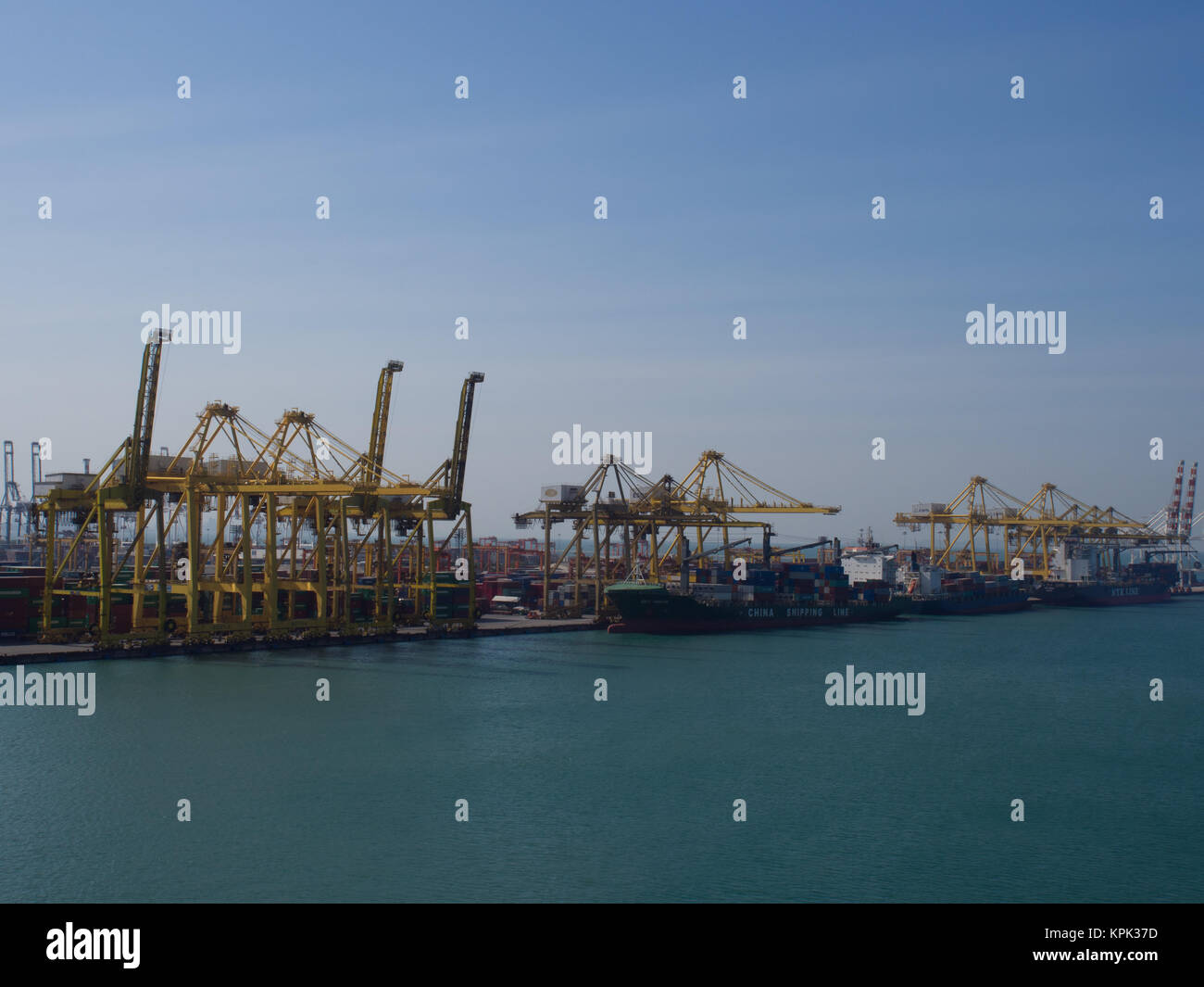 Laemchabang Port Cranes Stock Photo - Alamy