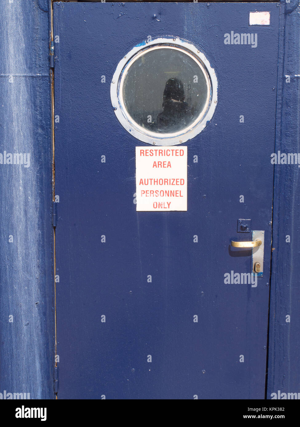 Blue Ships Door Stock Photo - Alamy