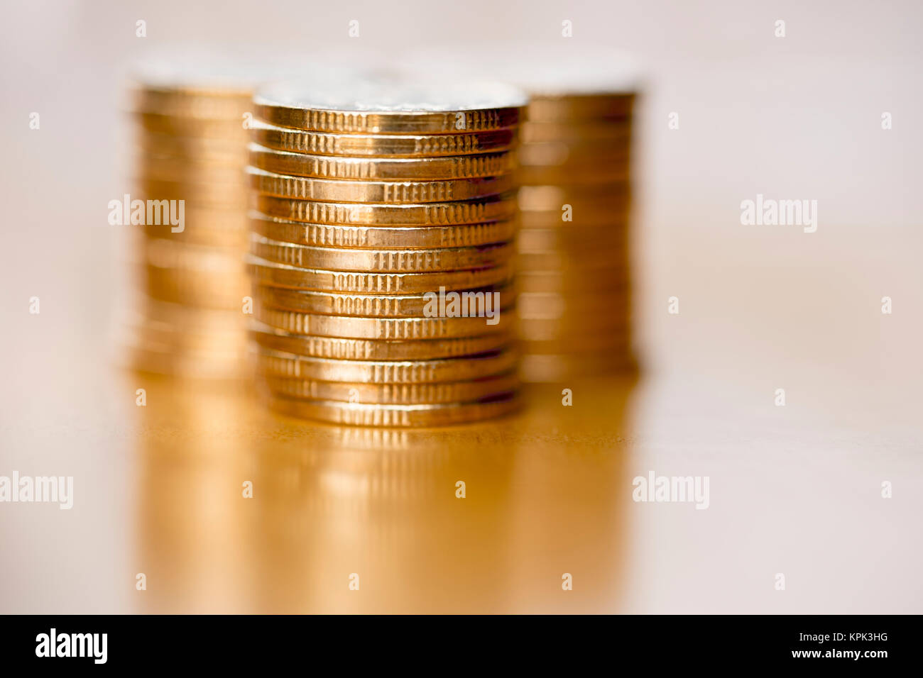 golden coin stack Stock Photo - Alamy