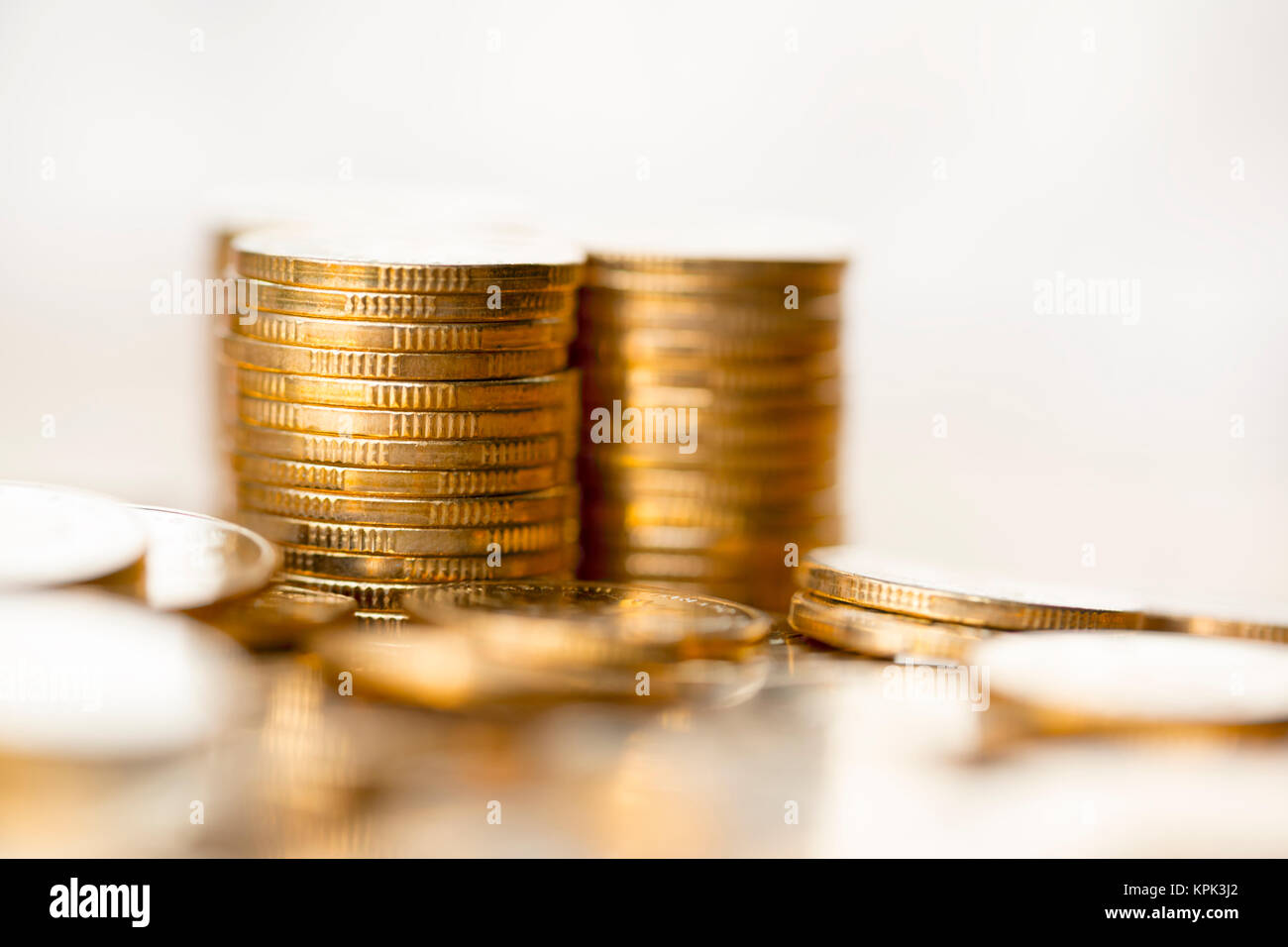 golden coin stack Stock Photo - Alamy