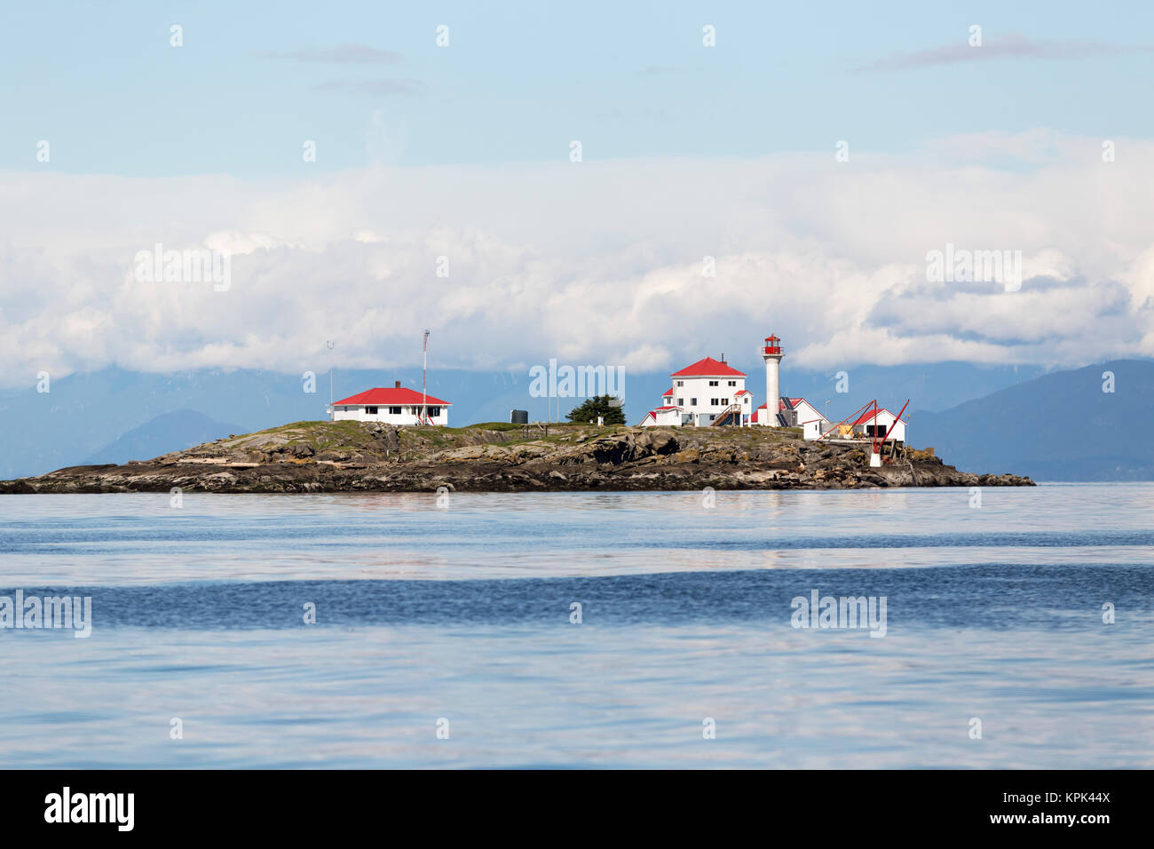 A manned lighthouse station on Entrance Island, near Nanaimo in the ...