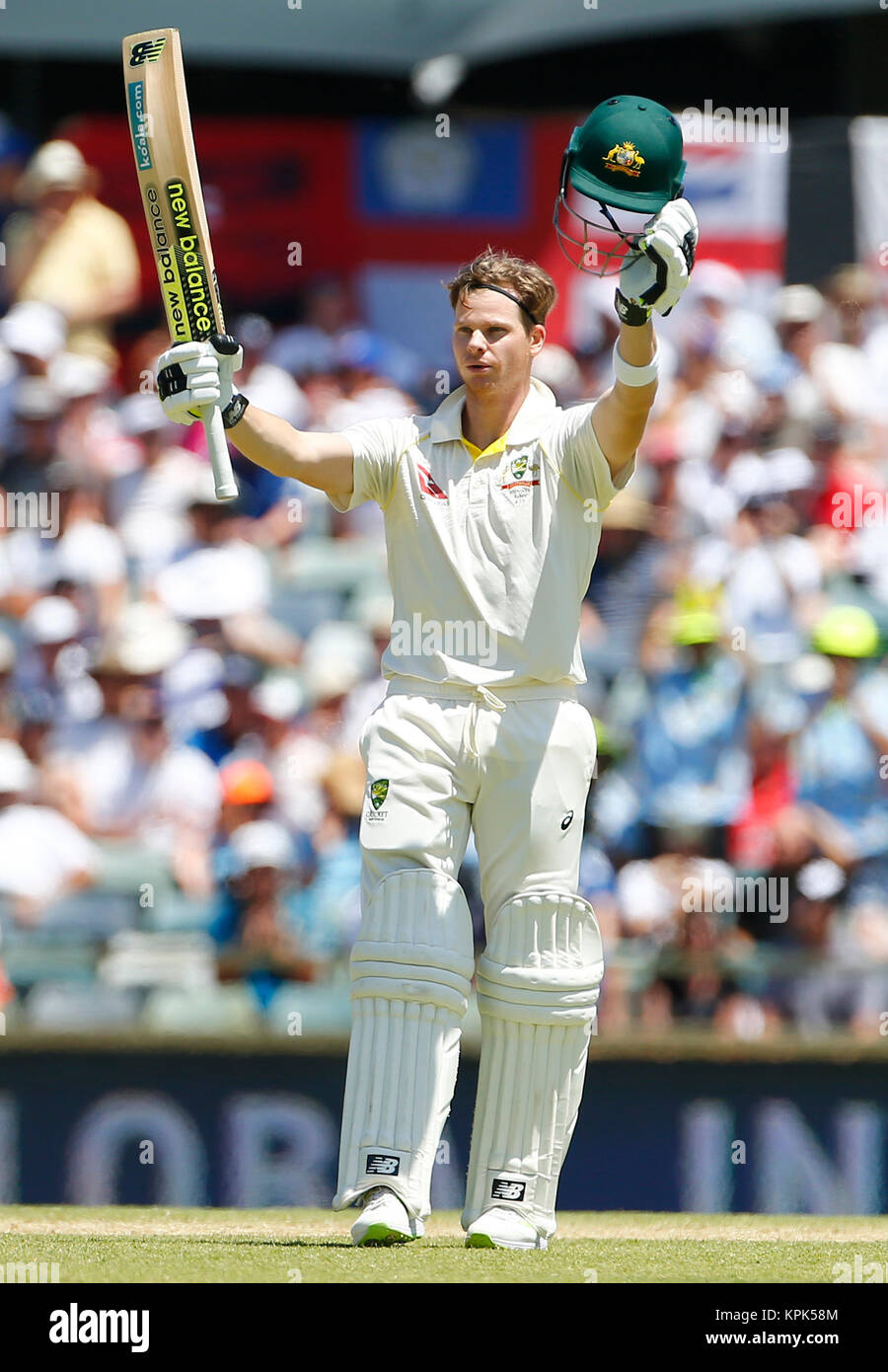 Australia's Steve Smith celebrates his century during day three of the ...