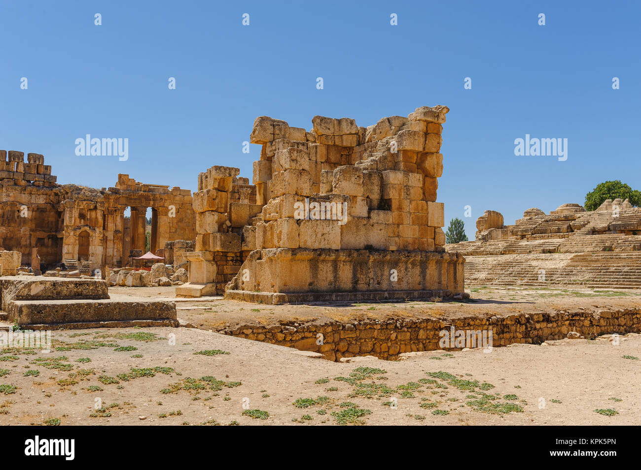 Baalbek Ancient city in Lebanon.Heliopolis temple complex.near the ...