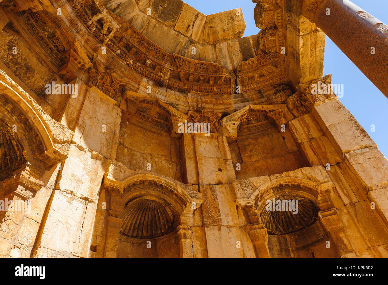 Baalbek Ancient city in Lebanon.Heliopolis temple complex.near the ...