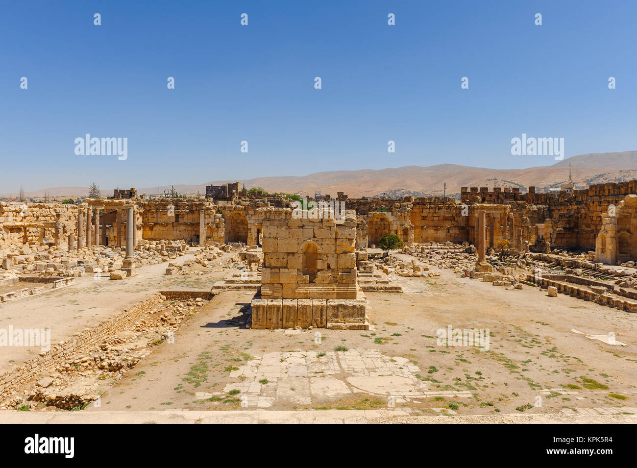 Baalbek Ancient city in Lebanon.Heliopolis temple complex.near the ...