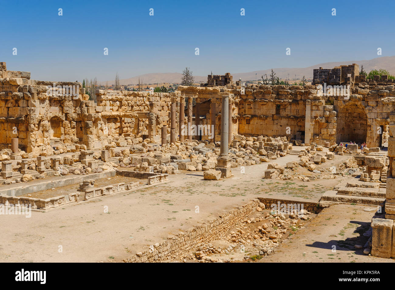 Baalbek Ancient city in Lebanon.Heliopolis temple complex.near the ...
