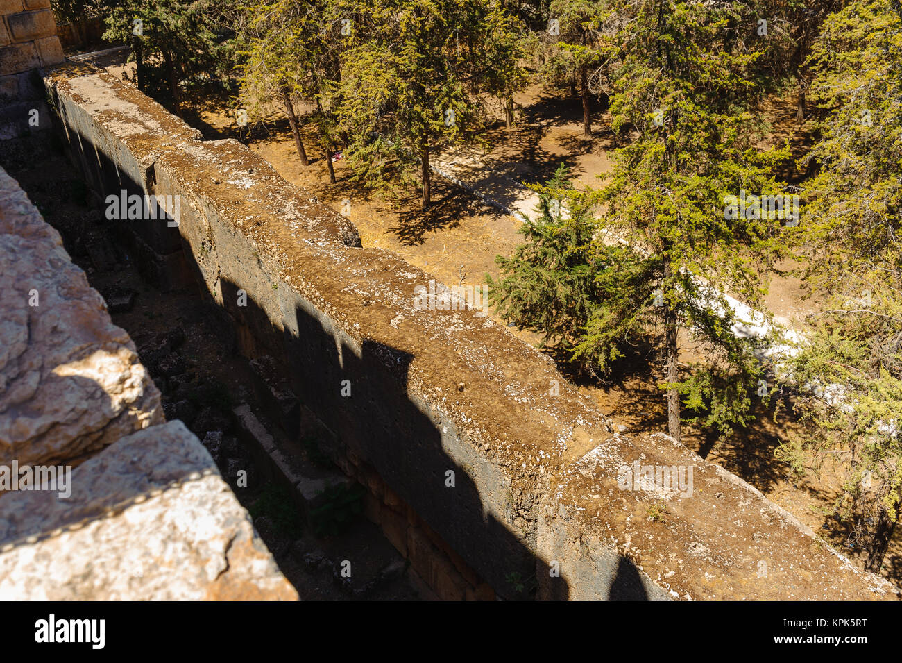 foundation Baalbek Ancient city in Lebanon.Heliopolis temple complex ...