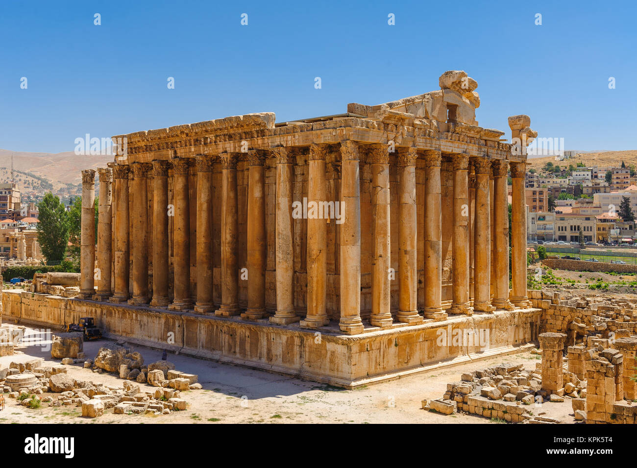 Baalbek Ancient city in Lebanon.Heliopolis temple complex.near the ...