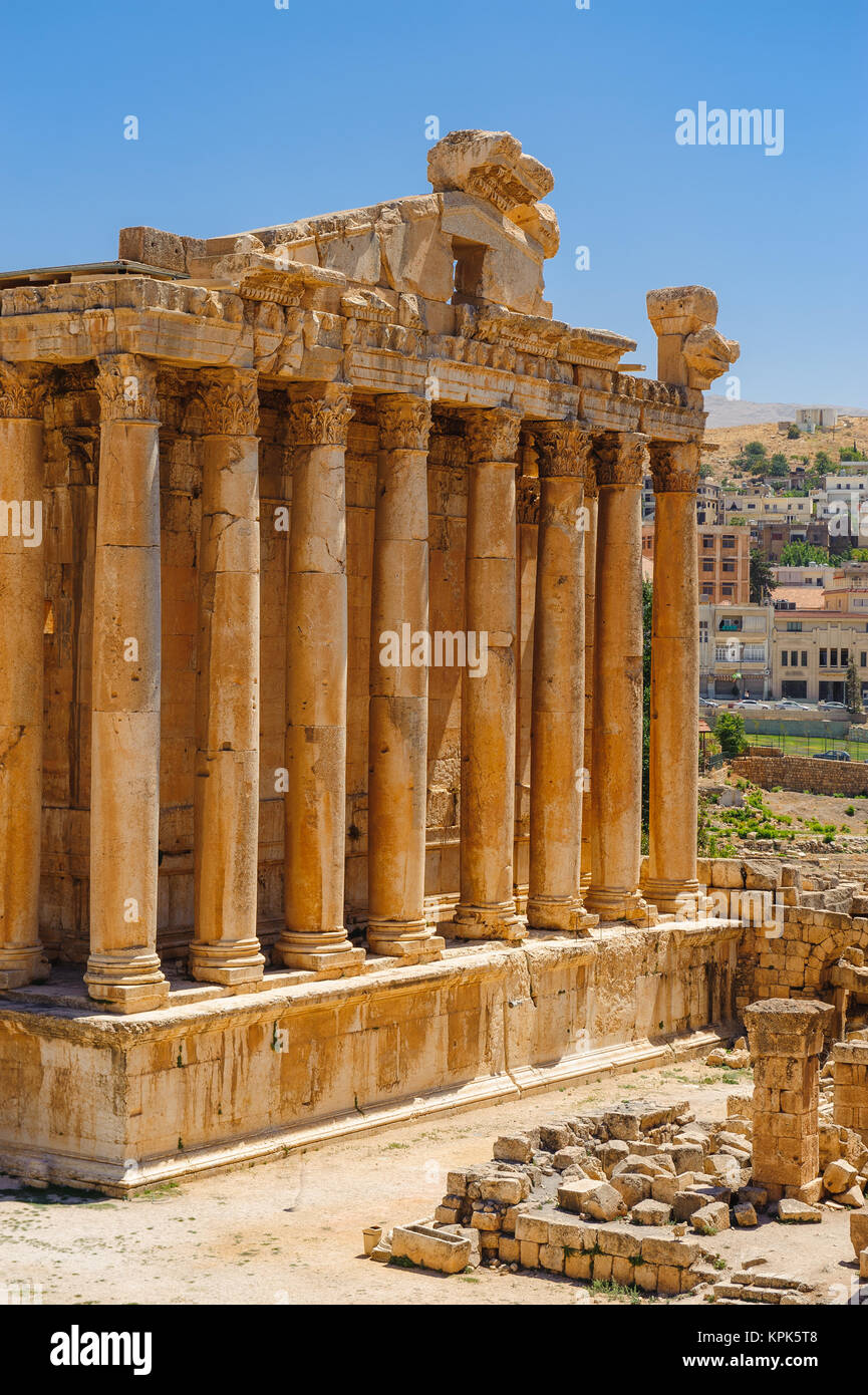 Baalbek Ancient city in Lebanon.Heliopolis temple complex.near the ...