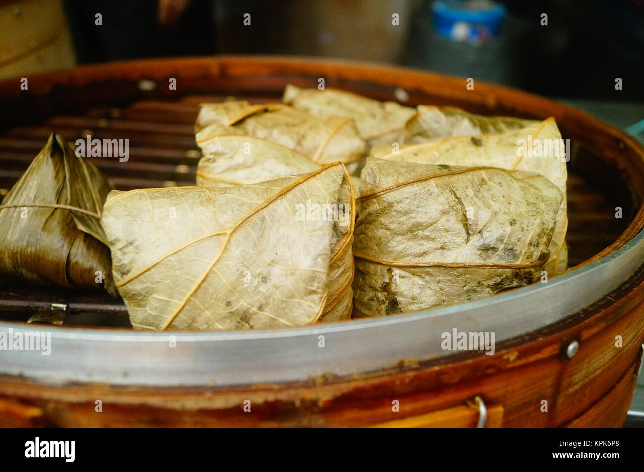 Traditional Chinese food: zongzi and glutinous rice chicken Stock Photo ...