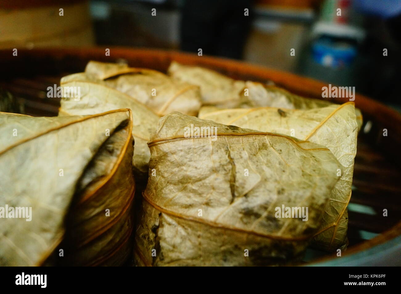Traditional Chinese food: zongzi and glutinous rice chicken Stock Photo ...