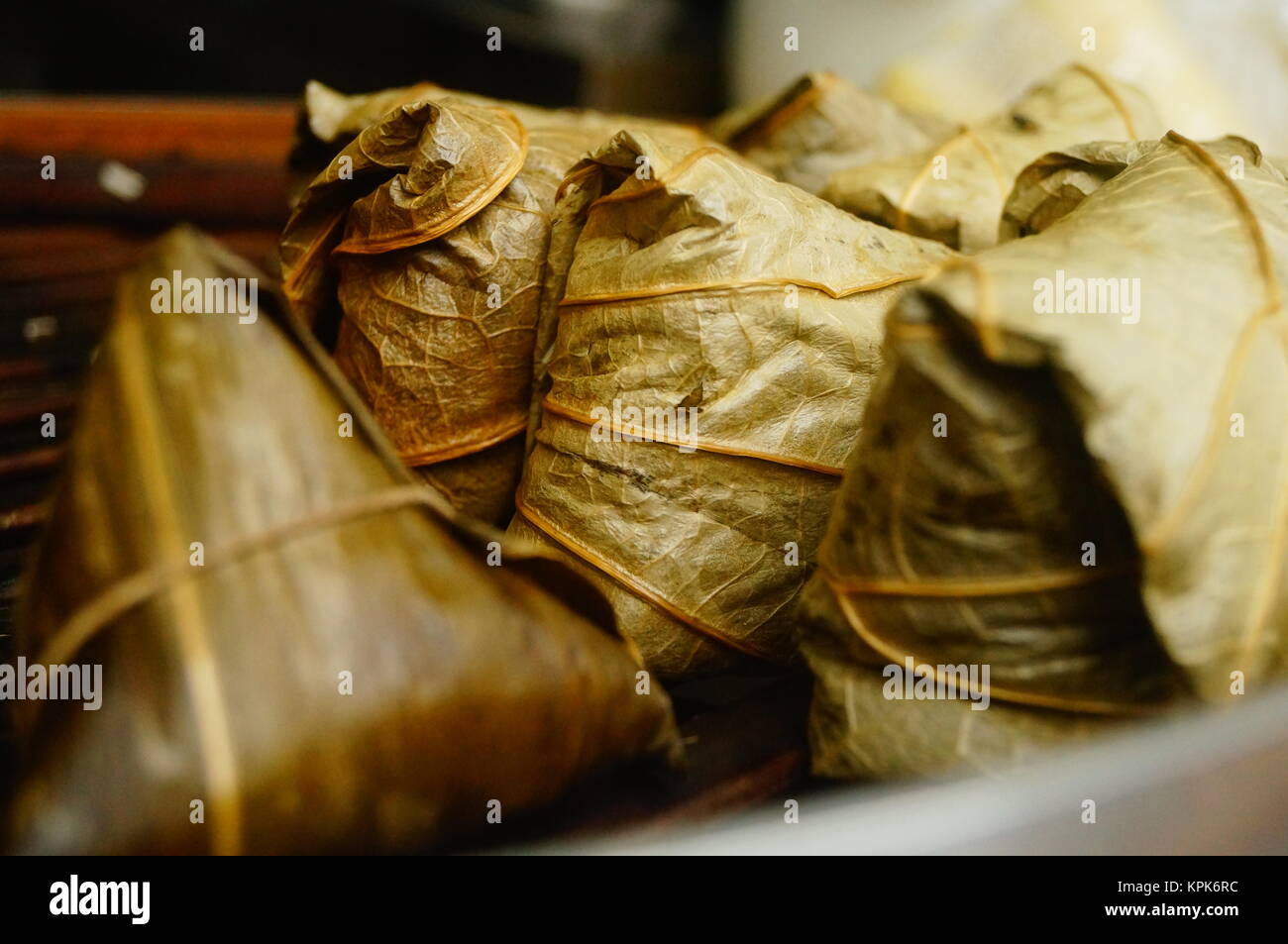 Traditional Chinese food: zongzi and glutinous rice chicken Stock Photo ...