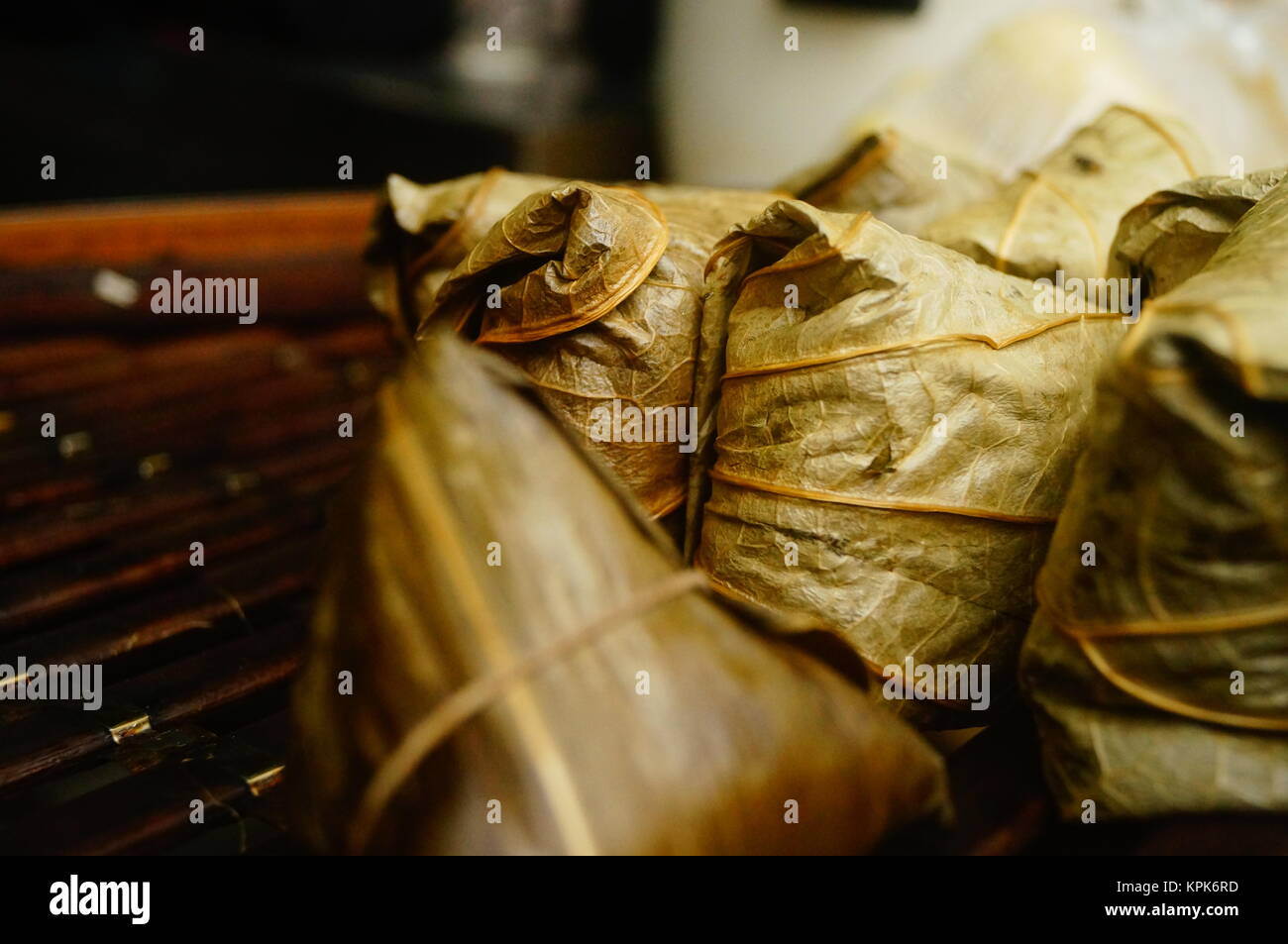Traditional Chinese food: zongzi and glutinous rice chicken Stock Photo ...