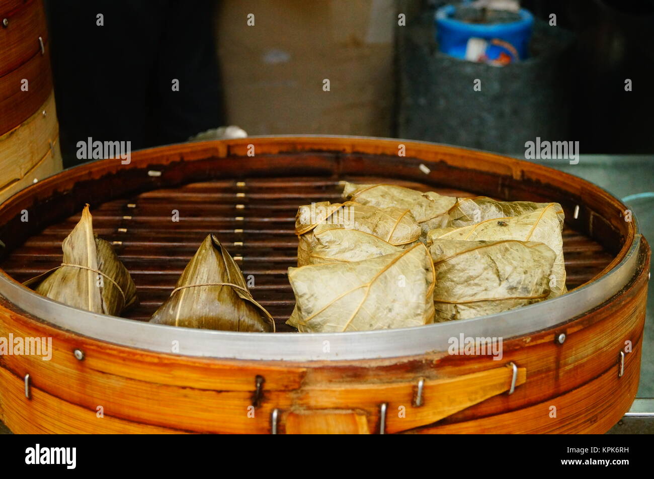Traditional Chinese food: zongzi and glutinous rice chicken Stock Photo ...