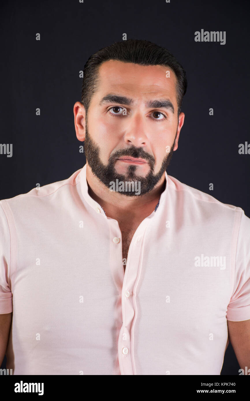 Male staring to camera alone hi-res stock photography and images - Alamy