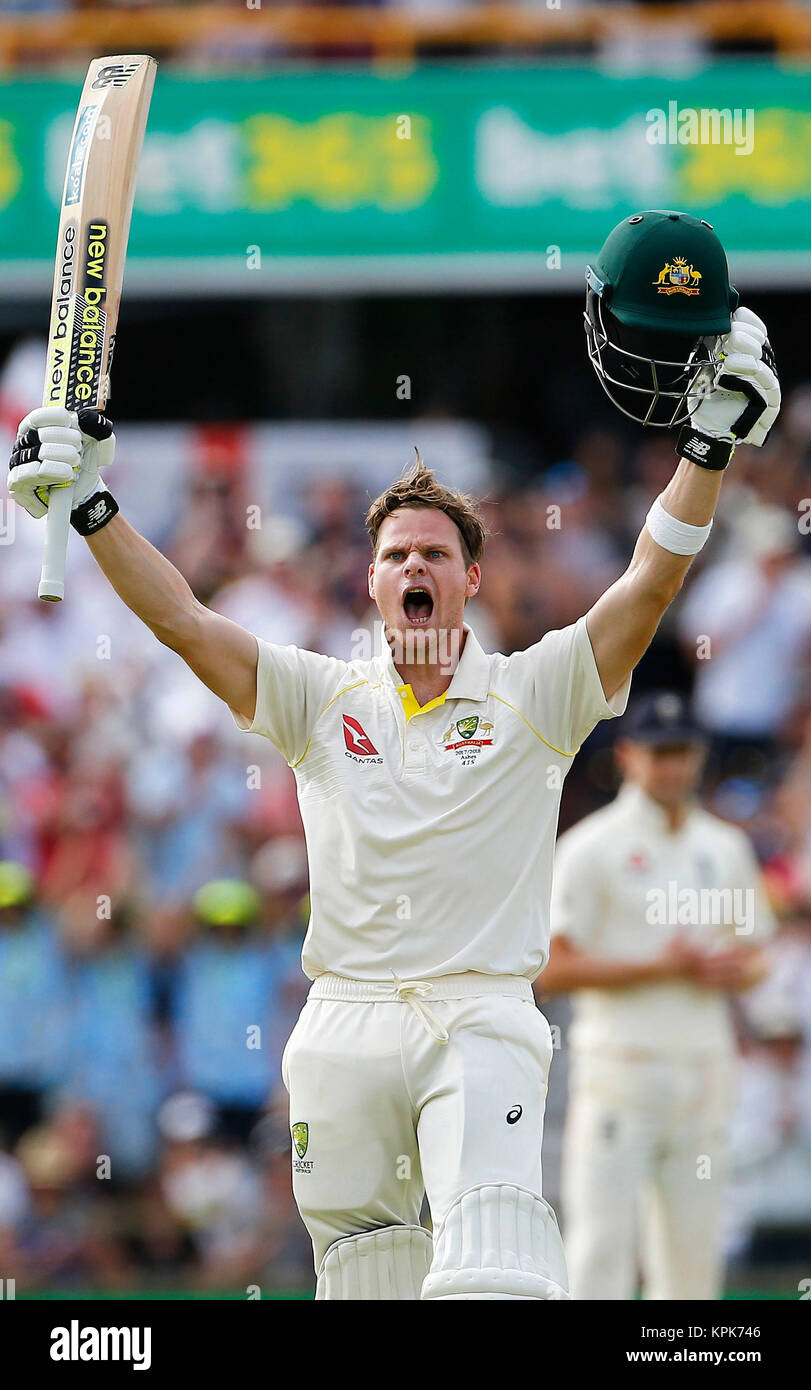 Australia's Steve Smith celebrates his double century during day three ...