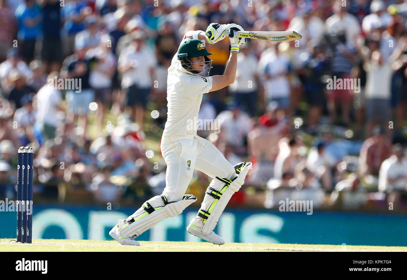 Australia's Steve Smith in action during day three of the Ashes Test ...