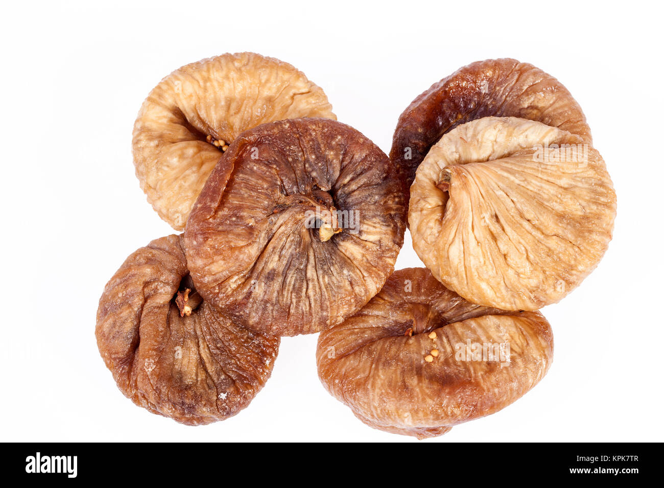 some fruits of dried fig isolated on white background Stock Photo - Alamy