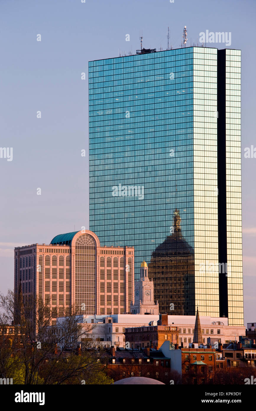 USA, Massachusetts, Boston. Back Bay and John Hancock Building from ...