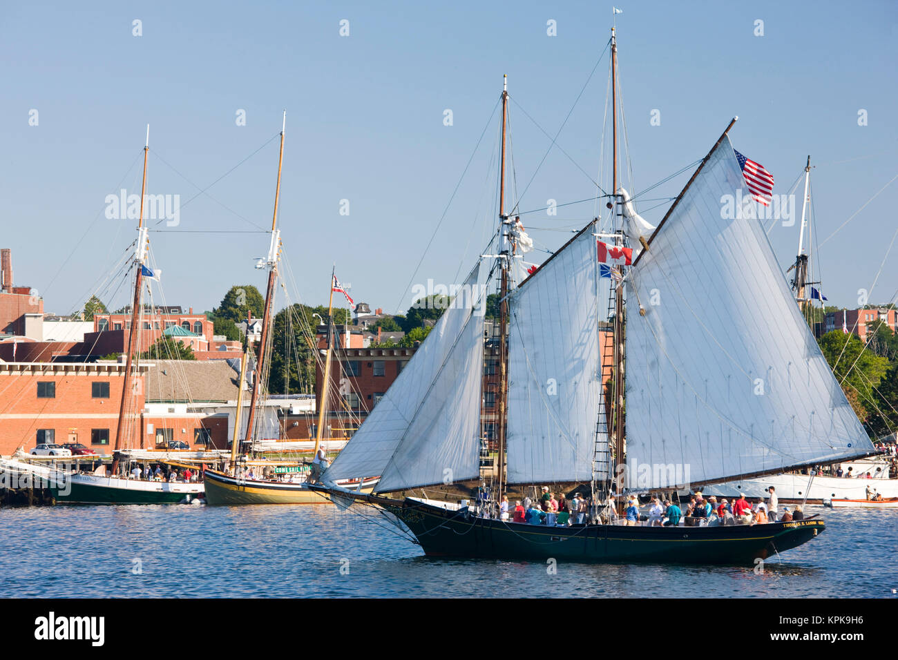 USA, Massachusetts, Cape Ann, Gloucester. Gloucester Schooner Festival ...