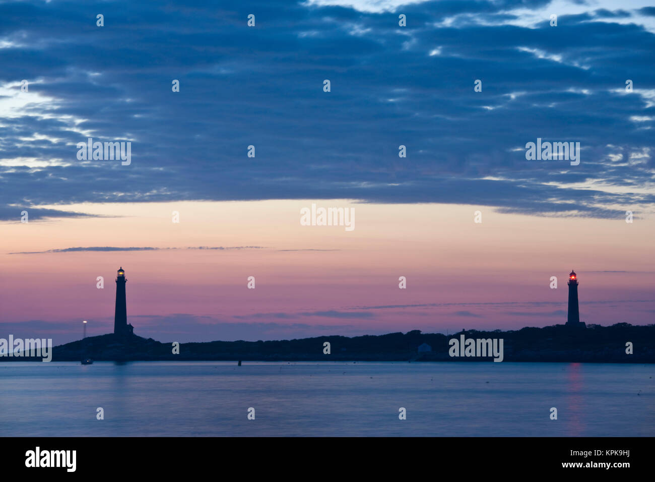 Thatcher island lighthouse hi-res stock photography and images - Alamy