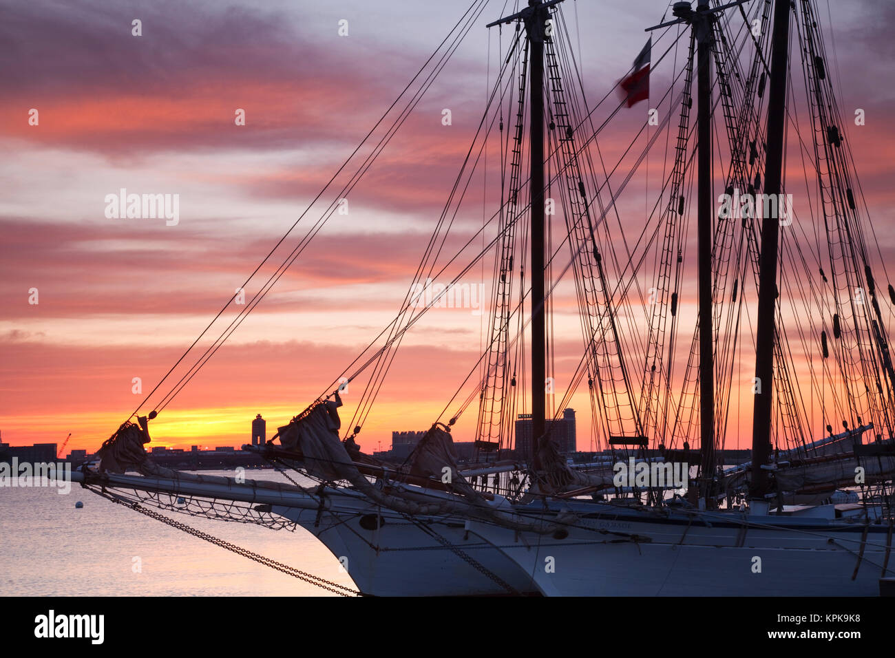 USA, Massachusetts, Boston. Sail Boston tall ships festival, tall ship ...