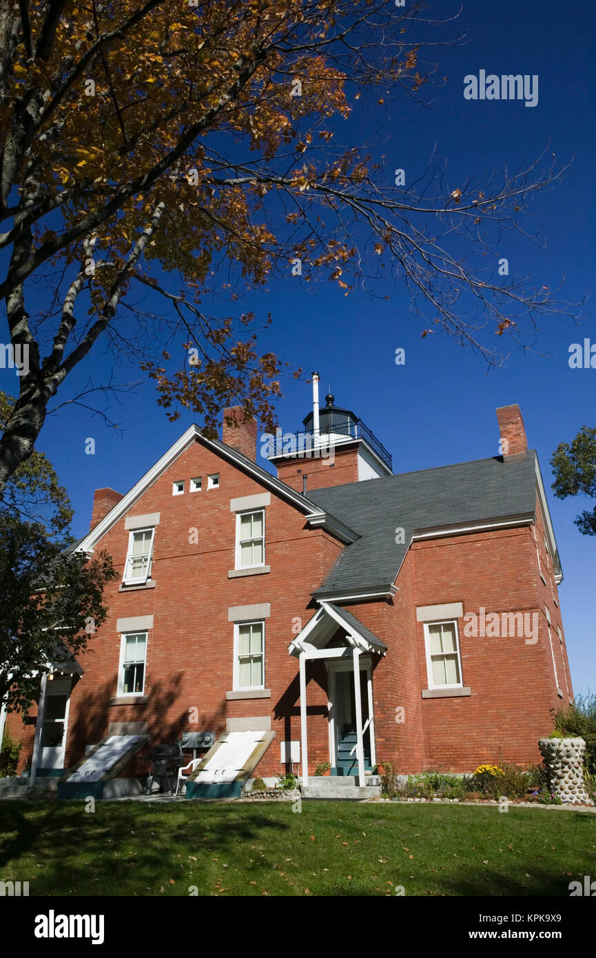 USA, Michigan, Lake Huron Shore: Rogers City, Forty Mile Point ...