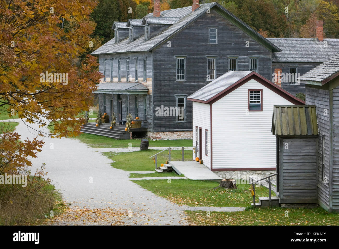 USA, Michigan, Upper Peninsula, Fayette: Historic Fayette Town Site ...