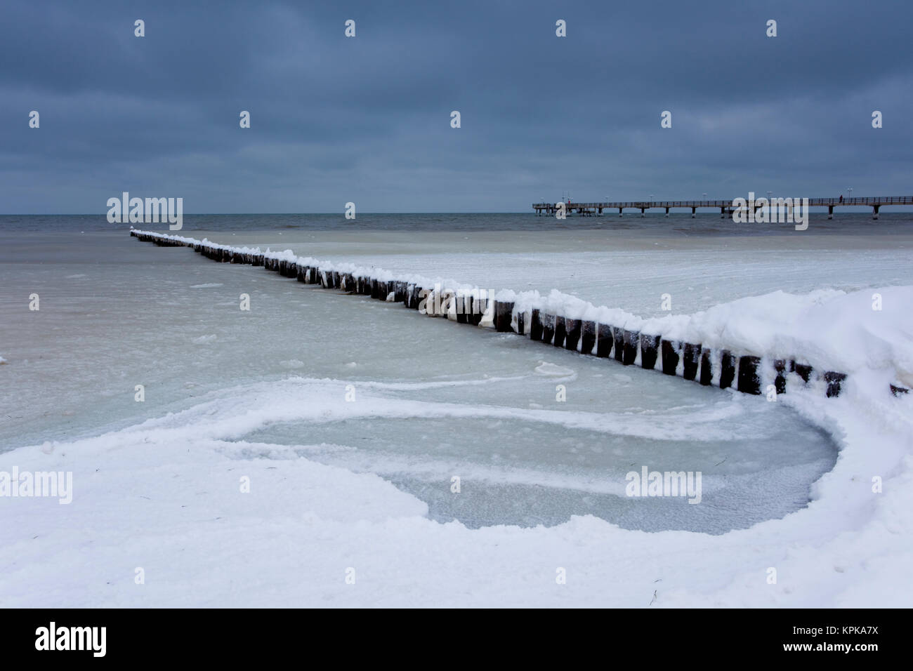 Cold winter storm at the baltic sea hi-res stock photography and images ...