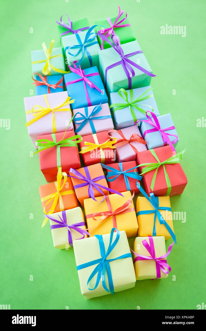 small colorful gifts Stock Photo - Alamy