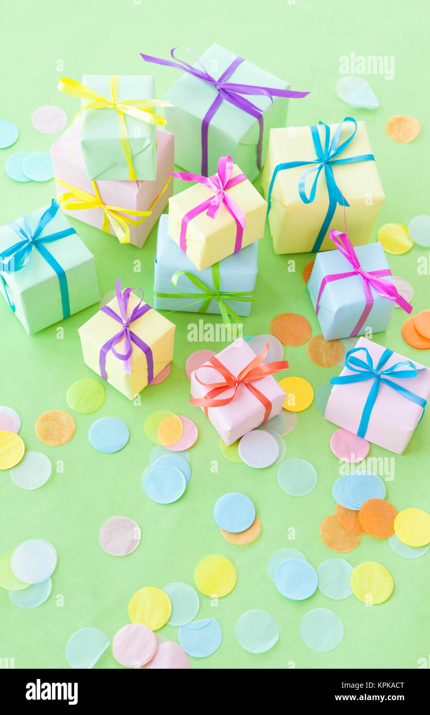 small colorful gifts Stock Photo - Alamy