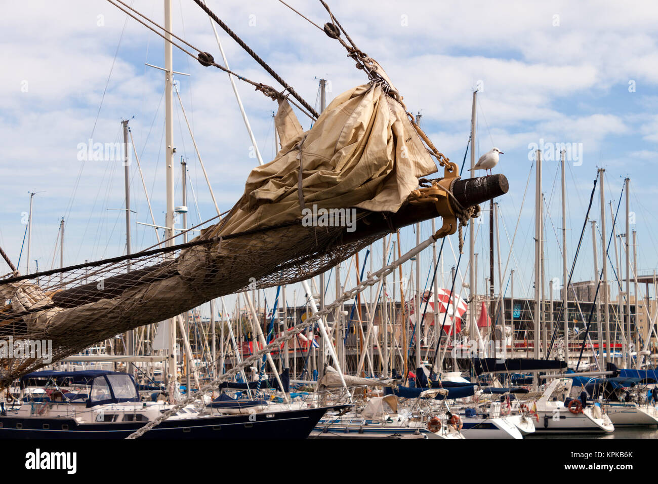 Sailing vessel bowsprit Stock Photo - Alamy