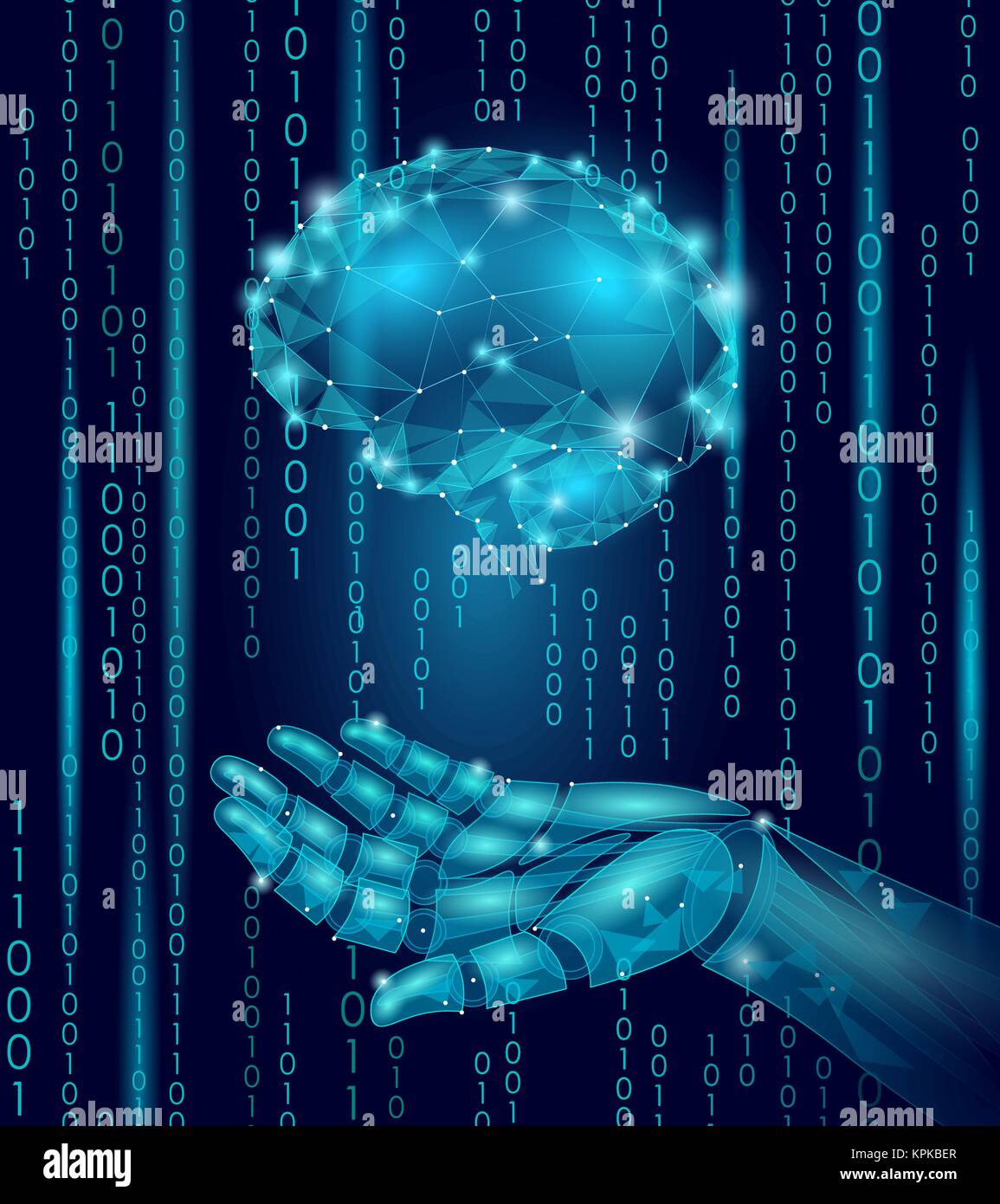 Human Brain White Background 3d Stock Vector Images - Alamy