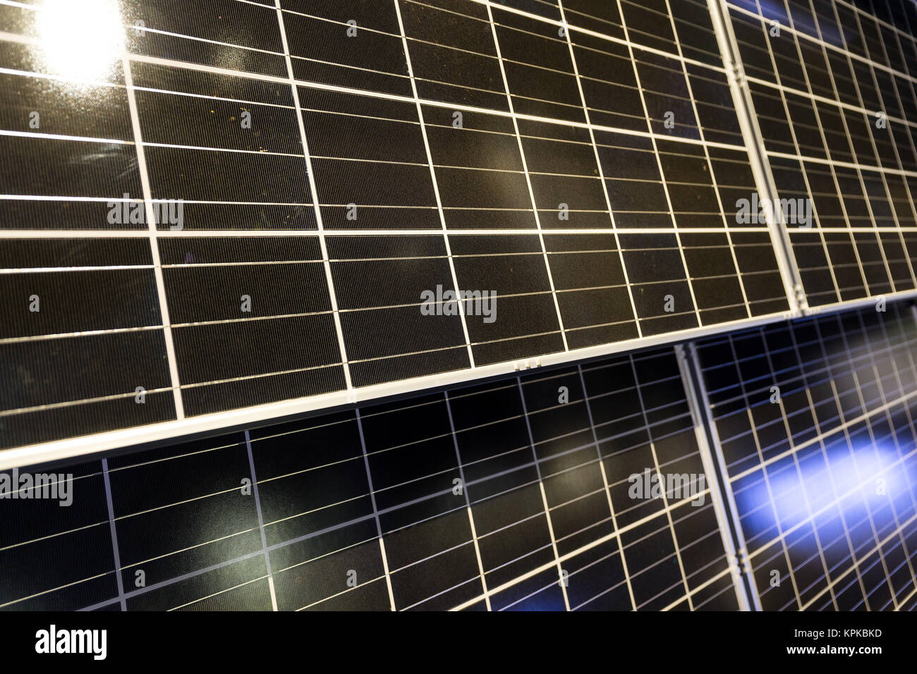 Blue Solar panel Stock Photo - Alamy