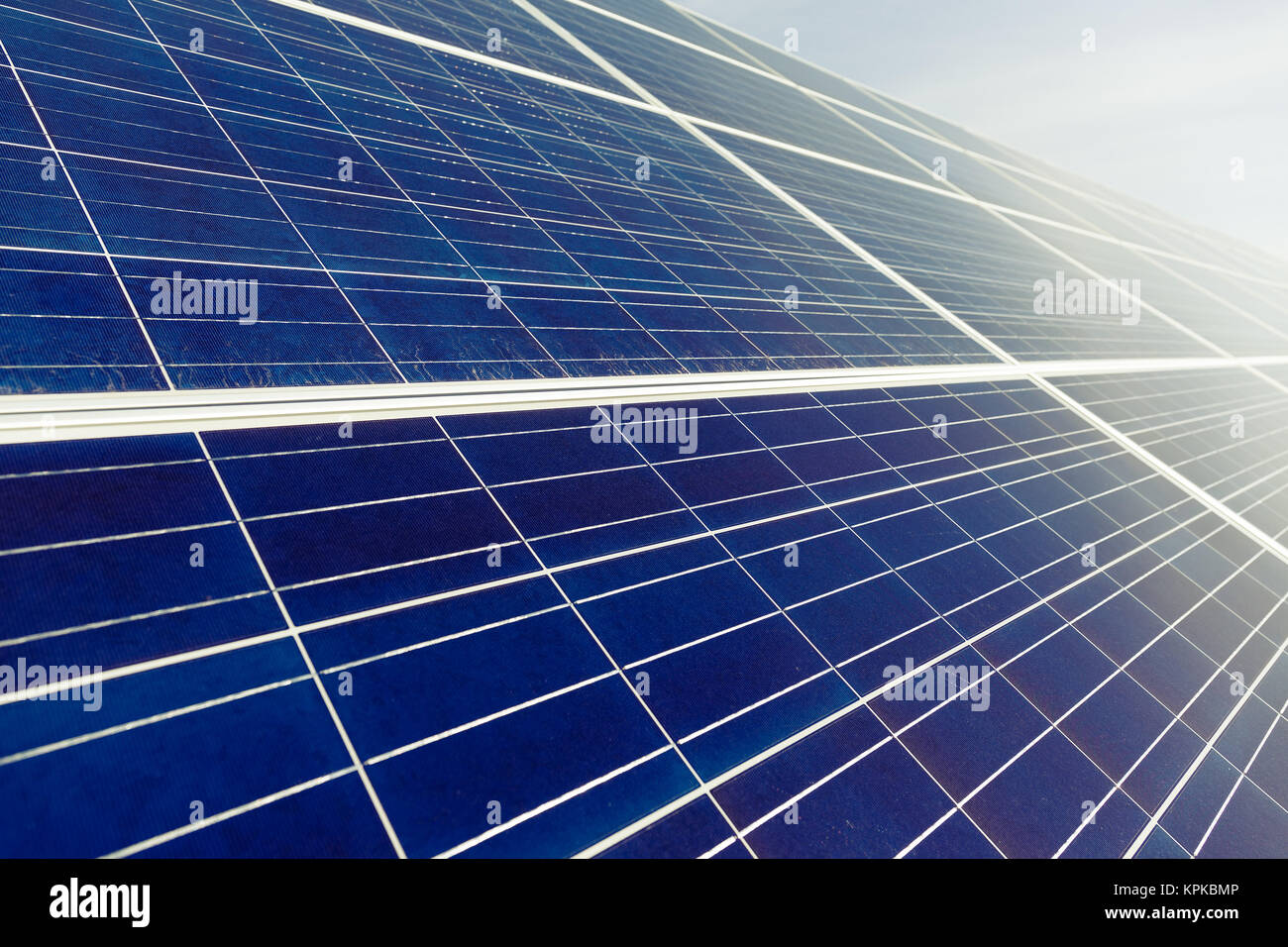 Blue Solar Panel Stock Photo - Alamy