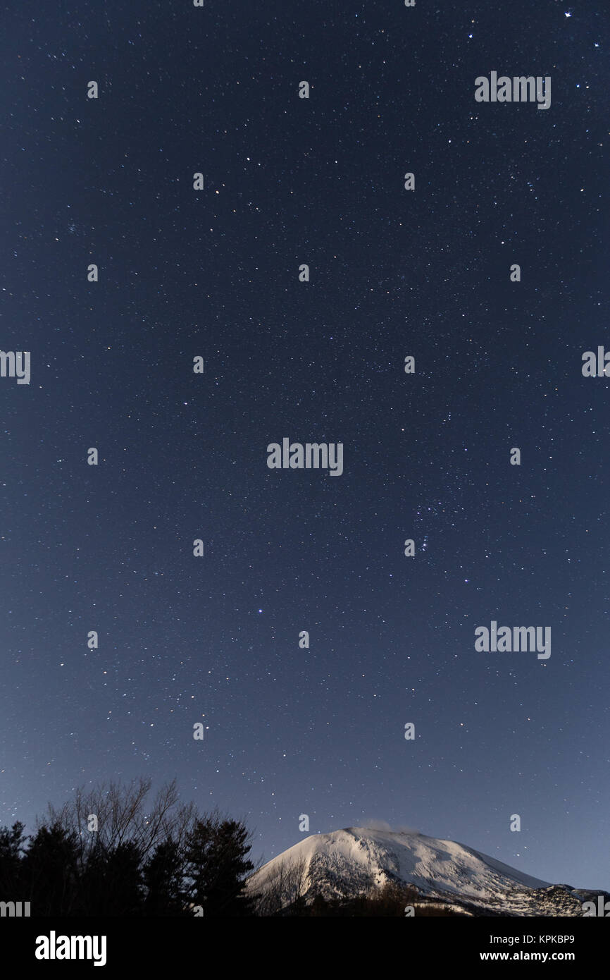 Mountain at night Stock Photo - Alamy