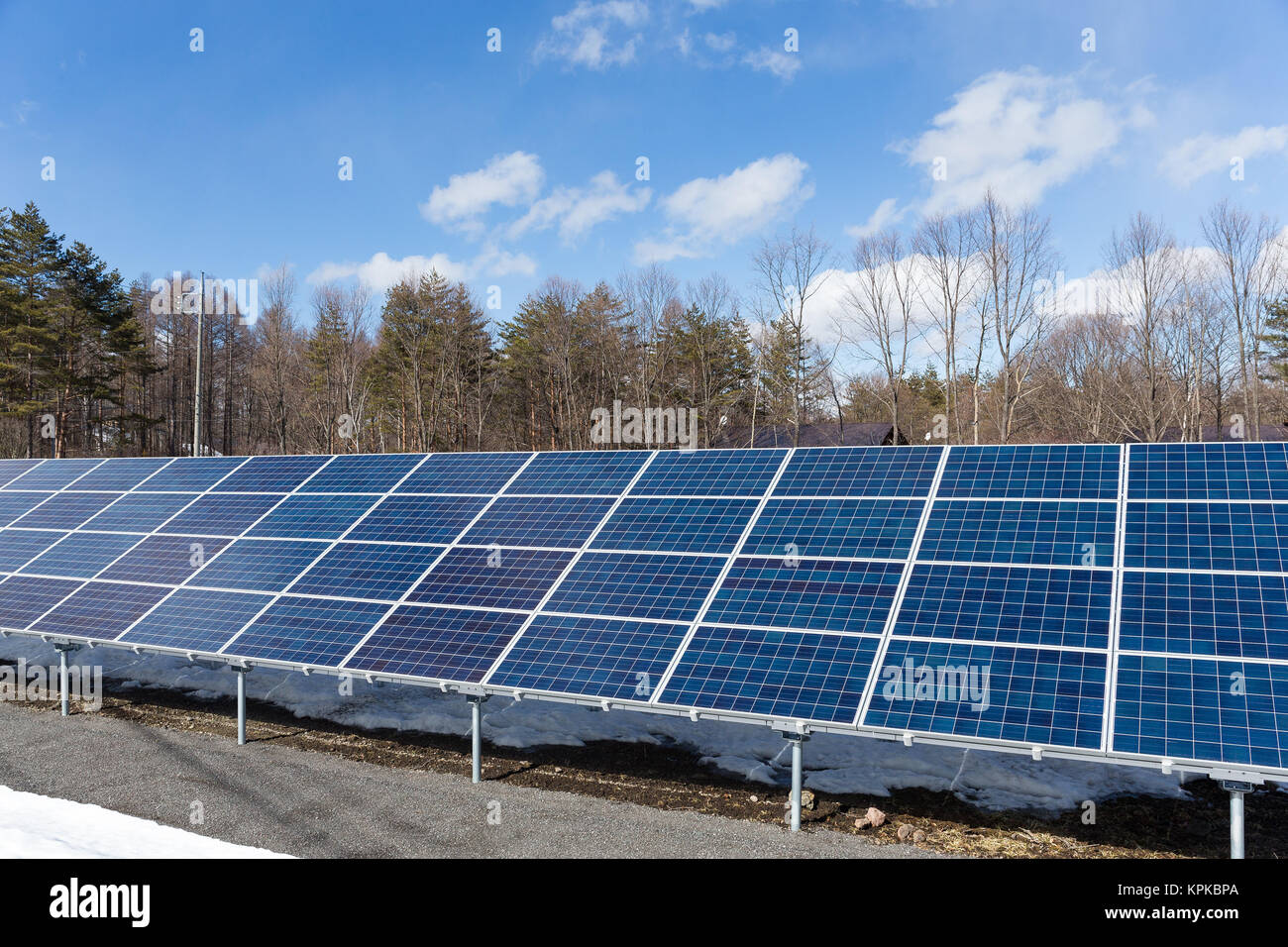 Solar panel station Stock Photo - Alamy