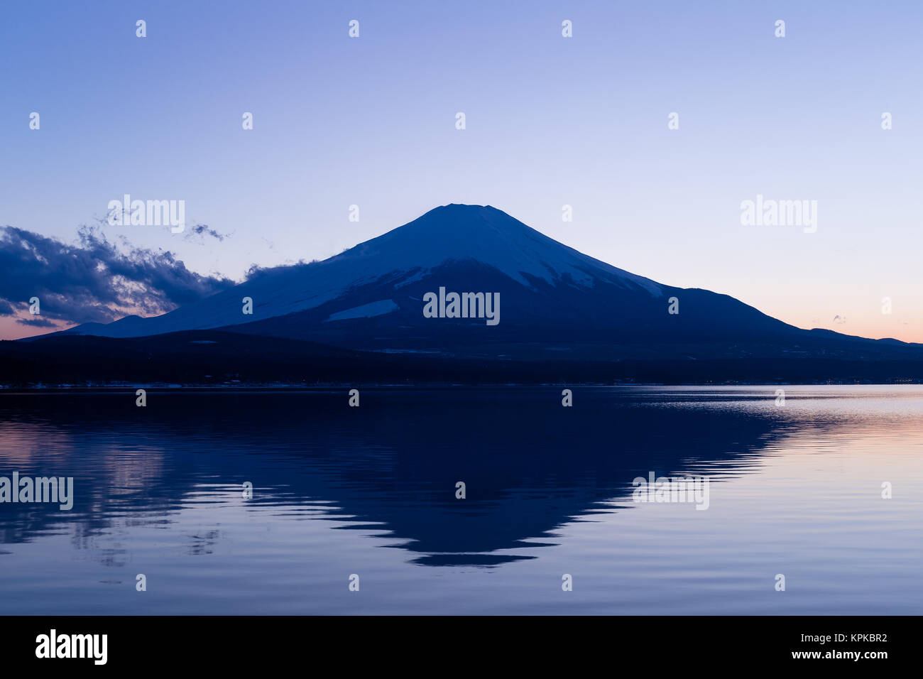 Fujisan and Lake Yamanaka Stock Photo - Alamy